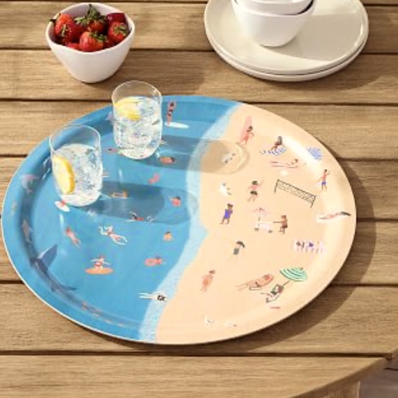 West Elm | Kitchen | Nwt West Elm Summer Activities Wood Serving ...